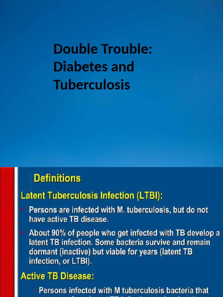 TB and Diabetes | PDF