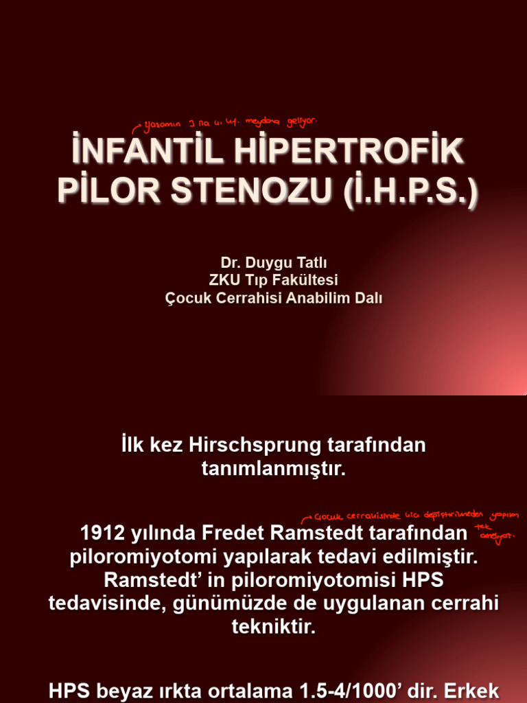 5-İnfanti̇l Hi̇pertrofi̇k Pi̇lor Stenozu | PDF