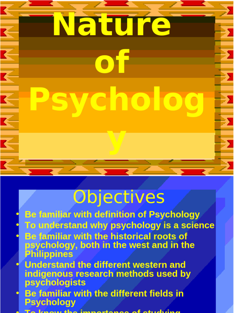 Nature of Psychology 3 | PDF | Psychology | Science