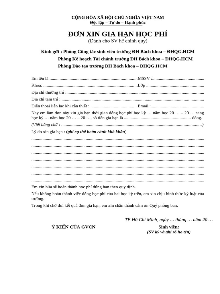 Mau Don Gia Han HP | PDF