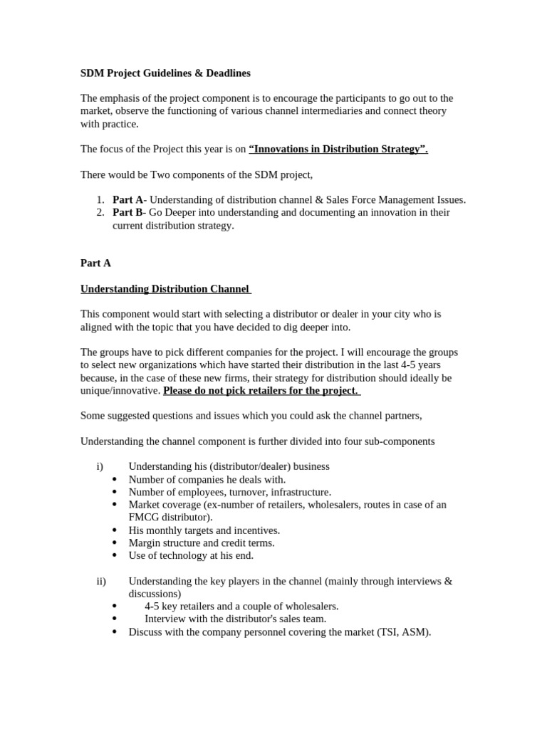 SDM Project Guidelines & Deadlines | PDF | Social Psychology | Business ... SDM Project Guidelines & Deadlines | PDF | Social Psychology | Business ...