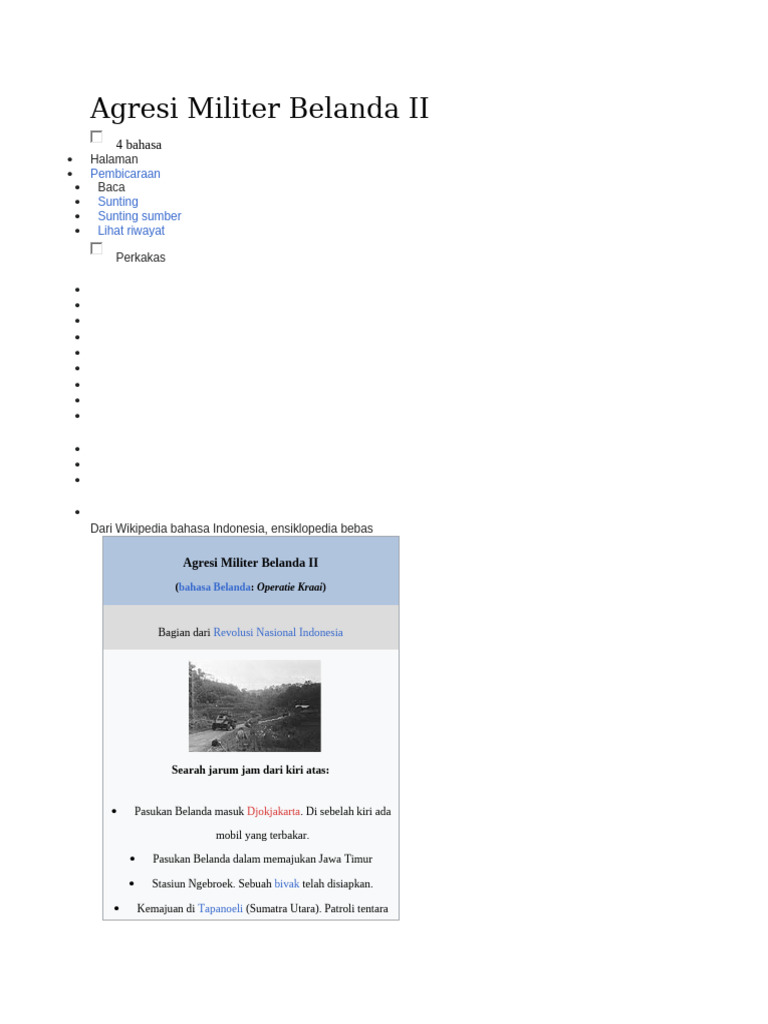 Agresi Militer Belanda II 1948-1949 | PDF