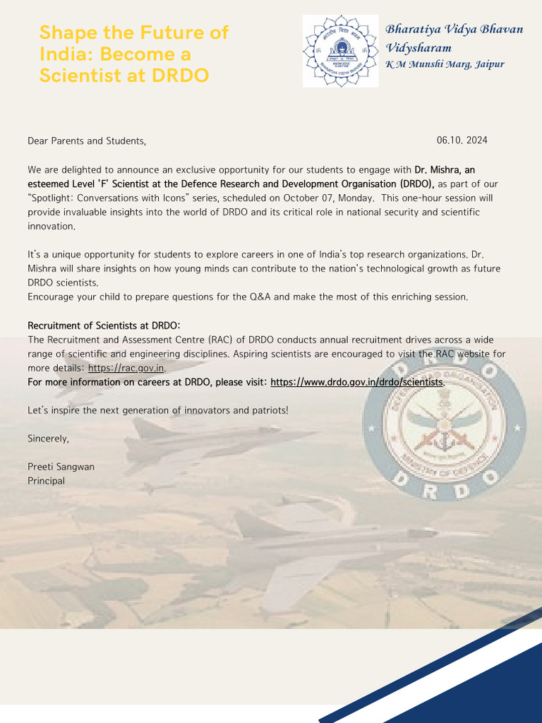 Circular IX and XI, DRDO Session | PDF