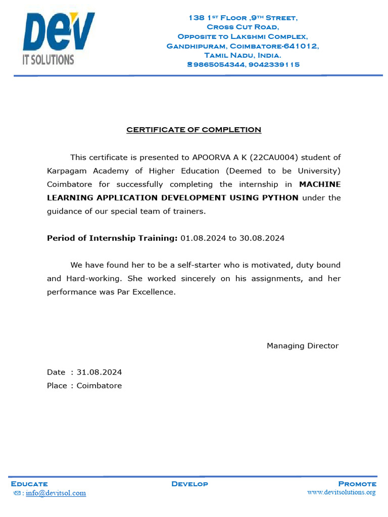 CERTIFICATE | PDF