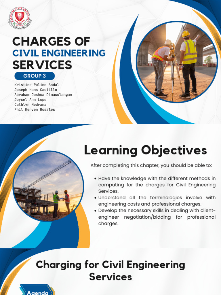Civil Engineering Service Charges Explained | PDF | Per Diem | Expense