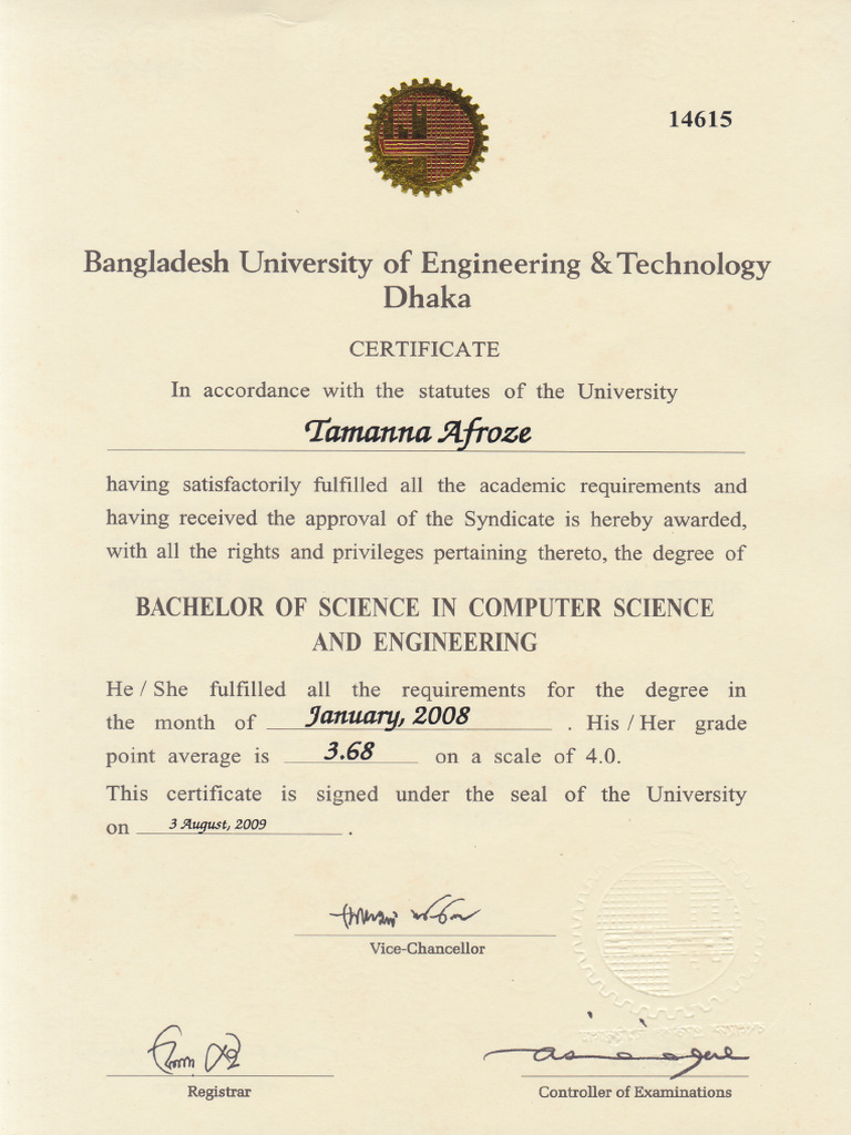 BSC Certificate & MArksheet | PDF