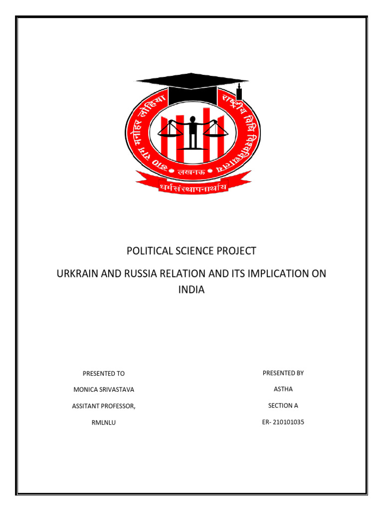 Political Science Project Sem 2 | PDF | Ukrainians | Ukraine