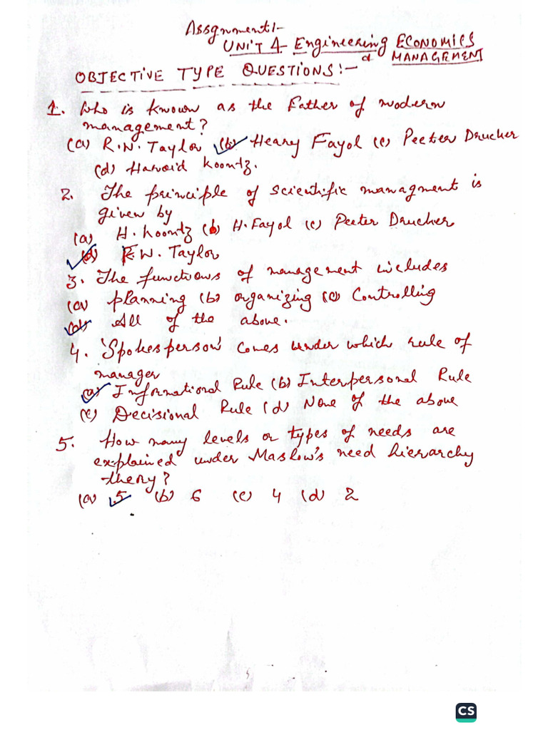 Unit 4 Engineering Economics and Management | PDF