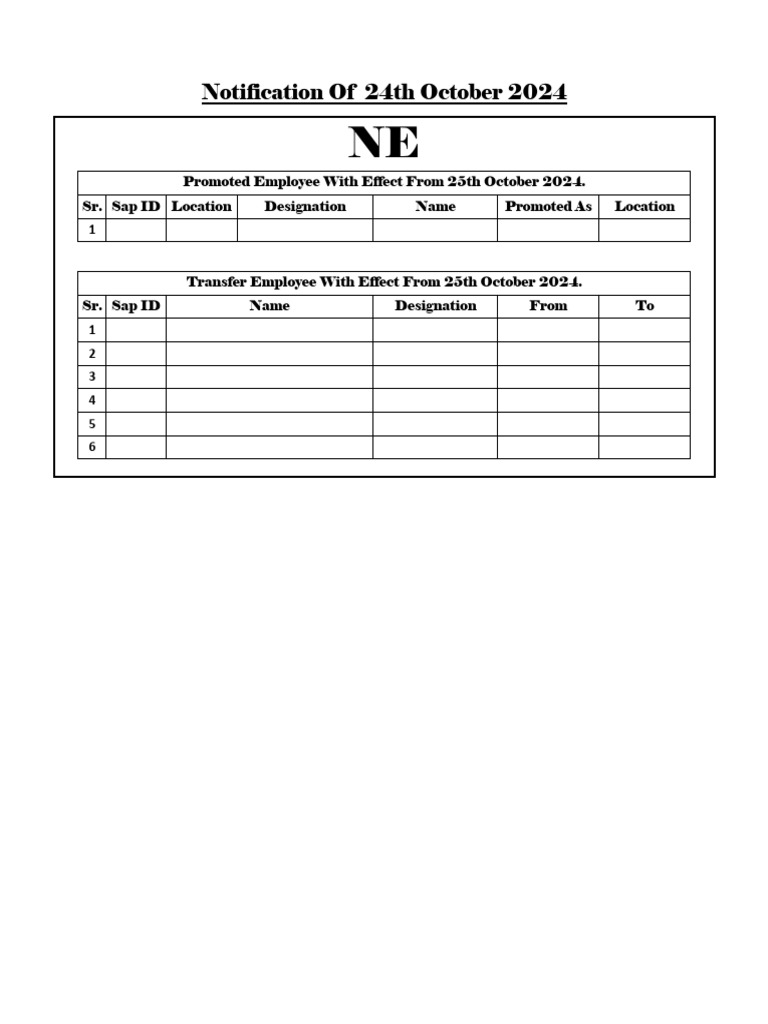 24th October 2024 Notification. | PDF