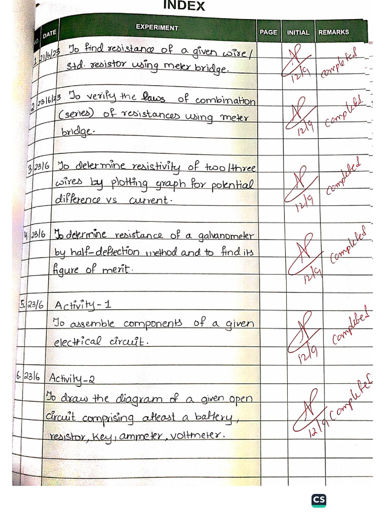 Physics Practicals Term 1 | PDF