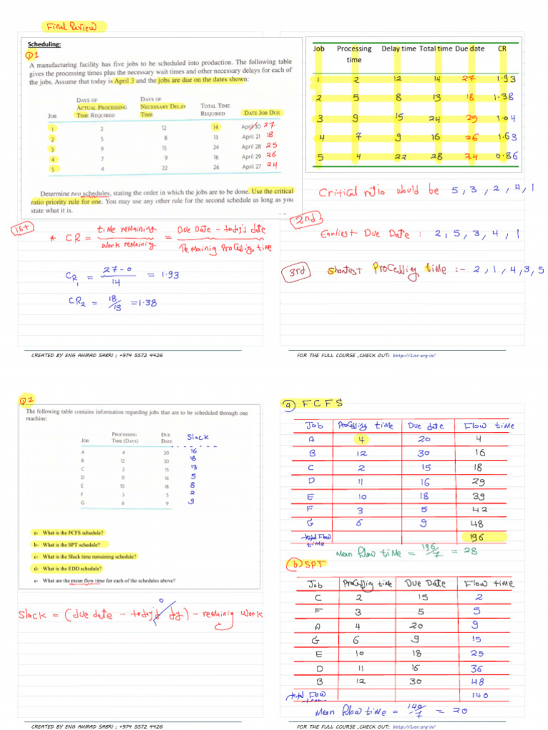 Class-13-Planning-Final-Exam | PDF