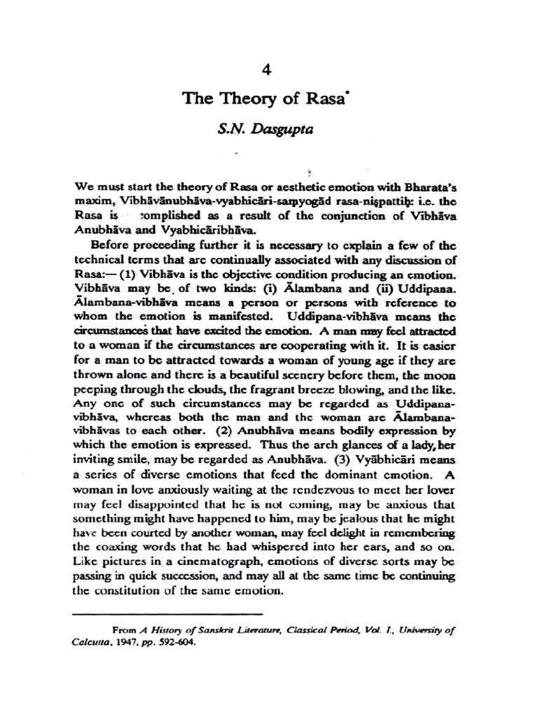 Theory of Rasa | PDF