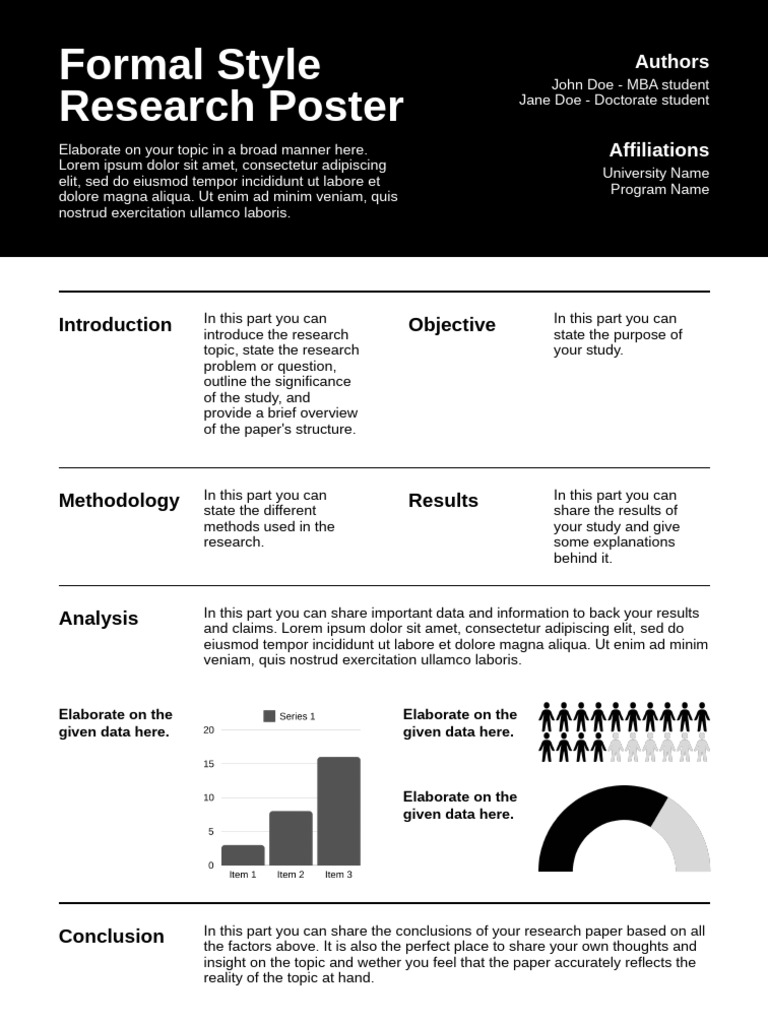 Simple Minimal Formal Research Poster | PDF | Methodology | Science