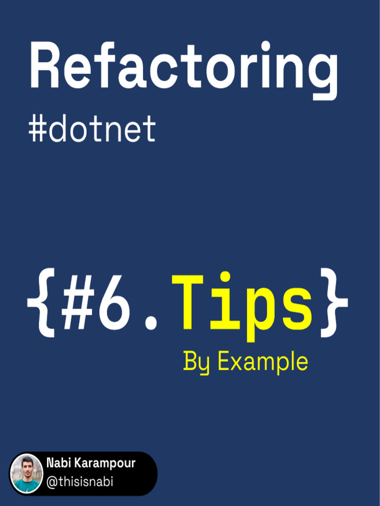 6 Refactoring Tips Pdf
