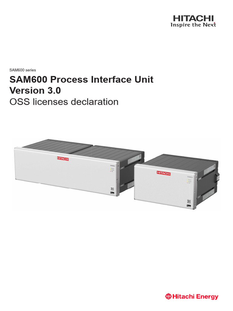 511760-UEN OSS SAM600 3p0 | PDF | License | Copyright