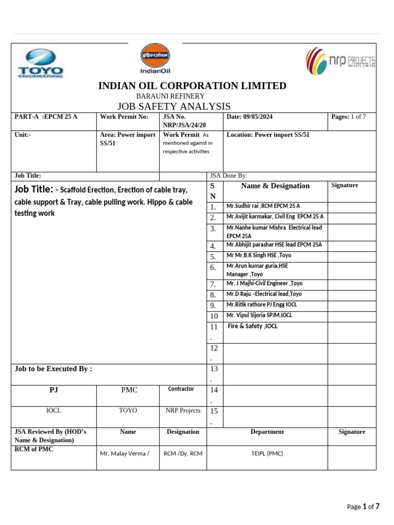 Safety Protocols for Refinery Work | PDF | Personal Protective ...