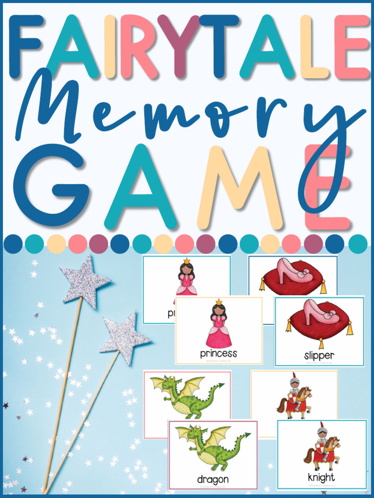 MemoryGamePrintableFairyTales 1 | PDF | Vocabulary | Memory