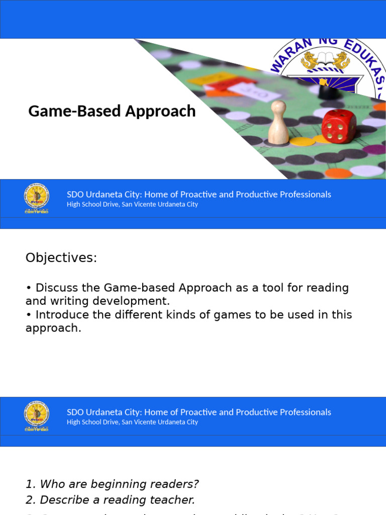 Game-Based Learning for Early Readers | PDF | Human Communication ...