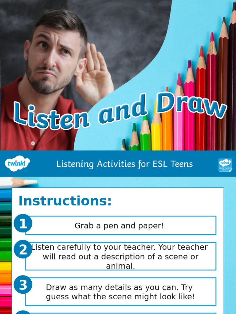 Listen and Draw Powerpoint | PDF | Self-Improvement