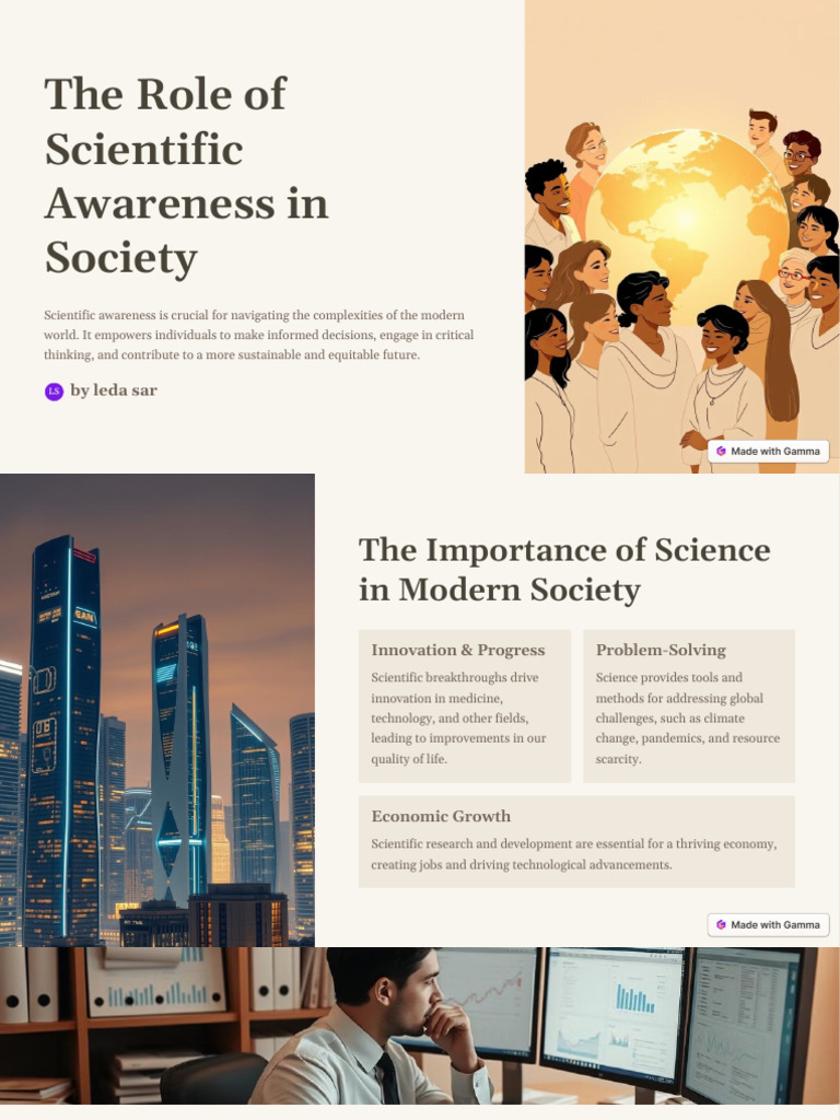 The Role of Scientific Awareness in Society | PDF | Science | Innovation