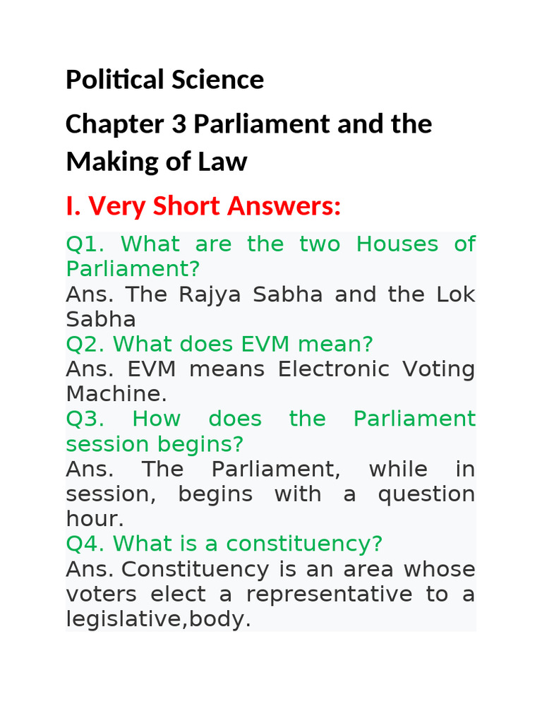 Understanding India's Parliament and Law | PDF | Domestic Violence ...