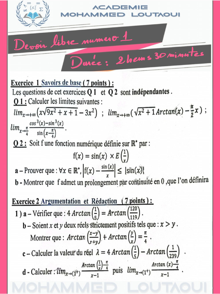 Devoir Libre 1 - 241012 - 001731 | PDF