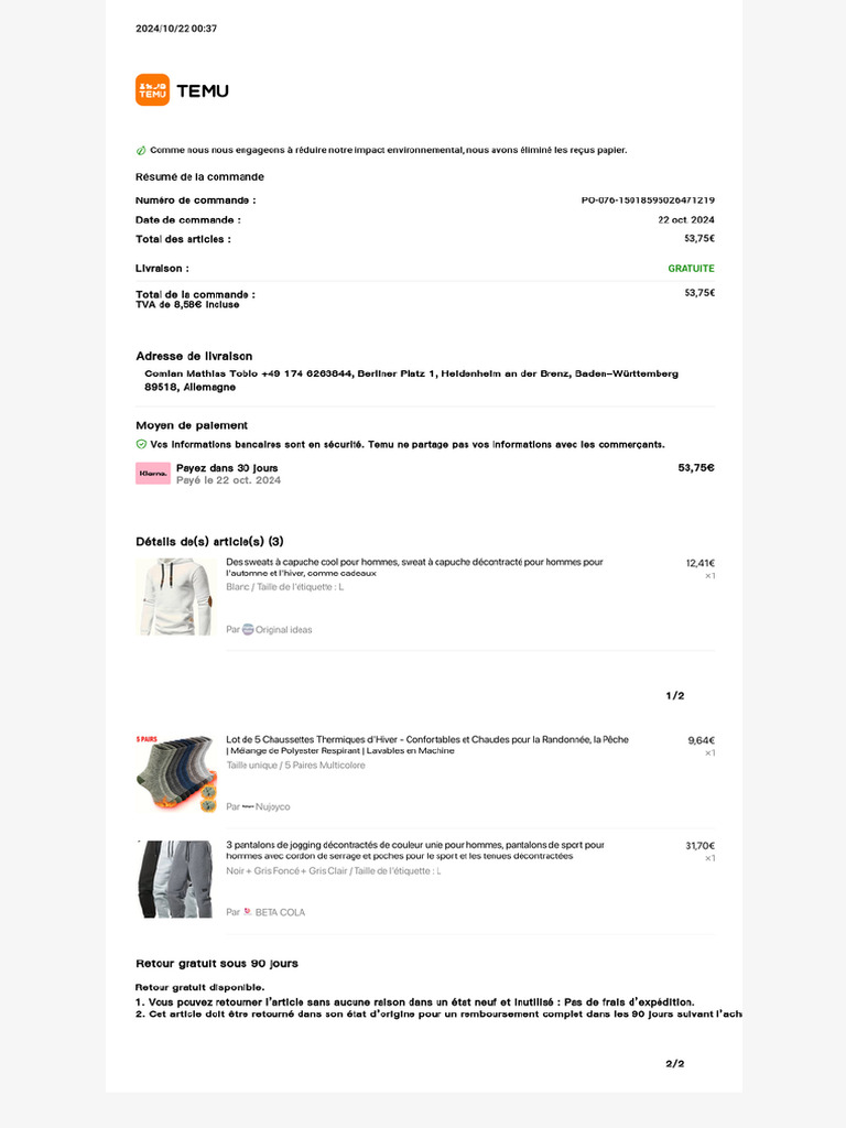 Temu Web Document | PDF