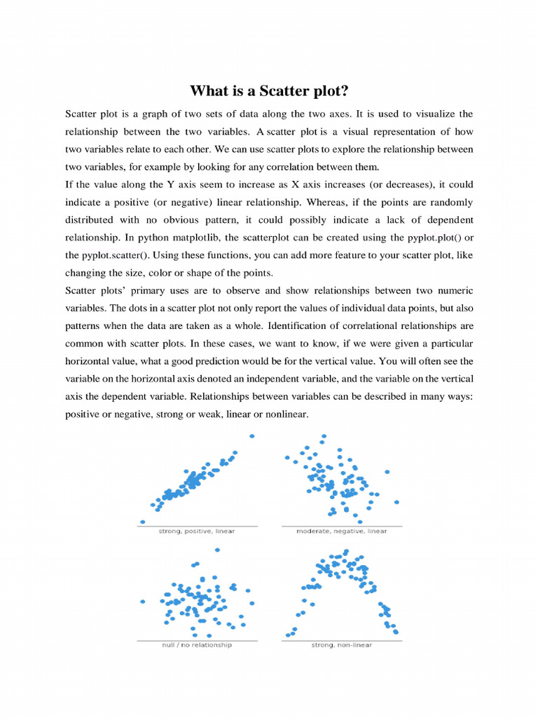Scatter Plot | PDF