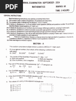 Class 8th Maths Mid-Term Exam Question Paper | PDF | Area | Elementary Geometry