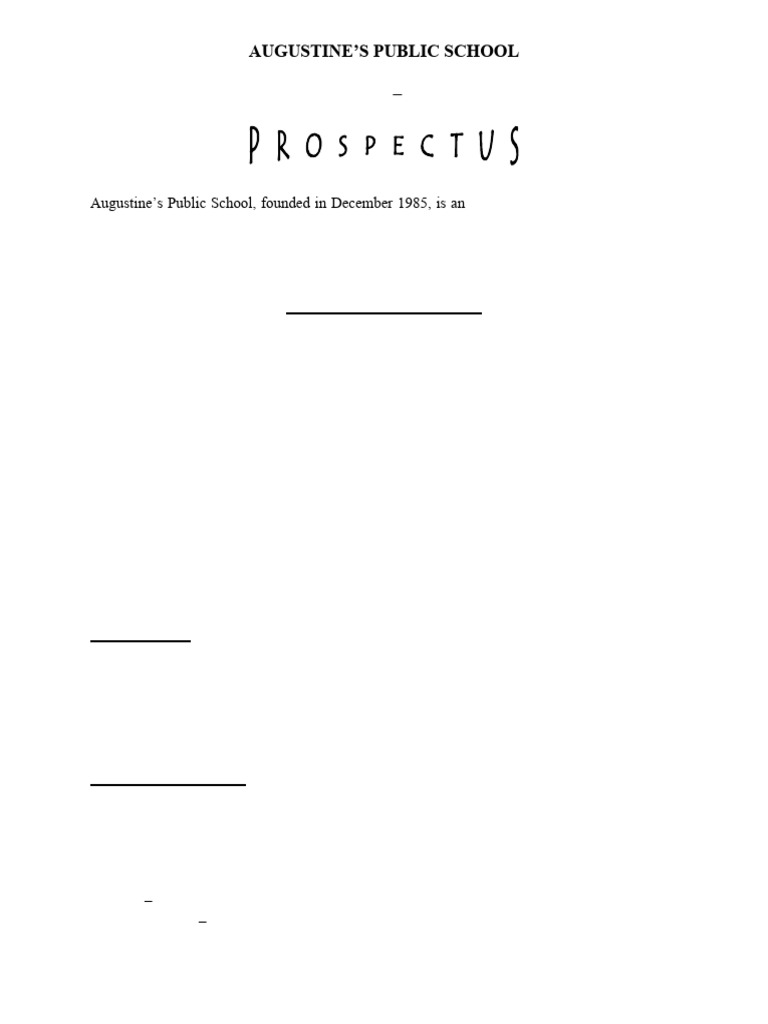 Prospectus 2024 2025 | PDF
