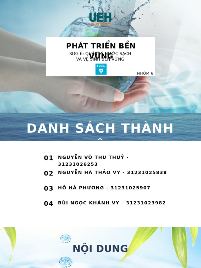 SDG6-Nhóm 6 | PDF
