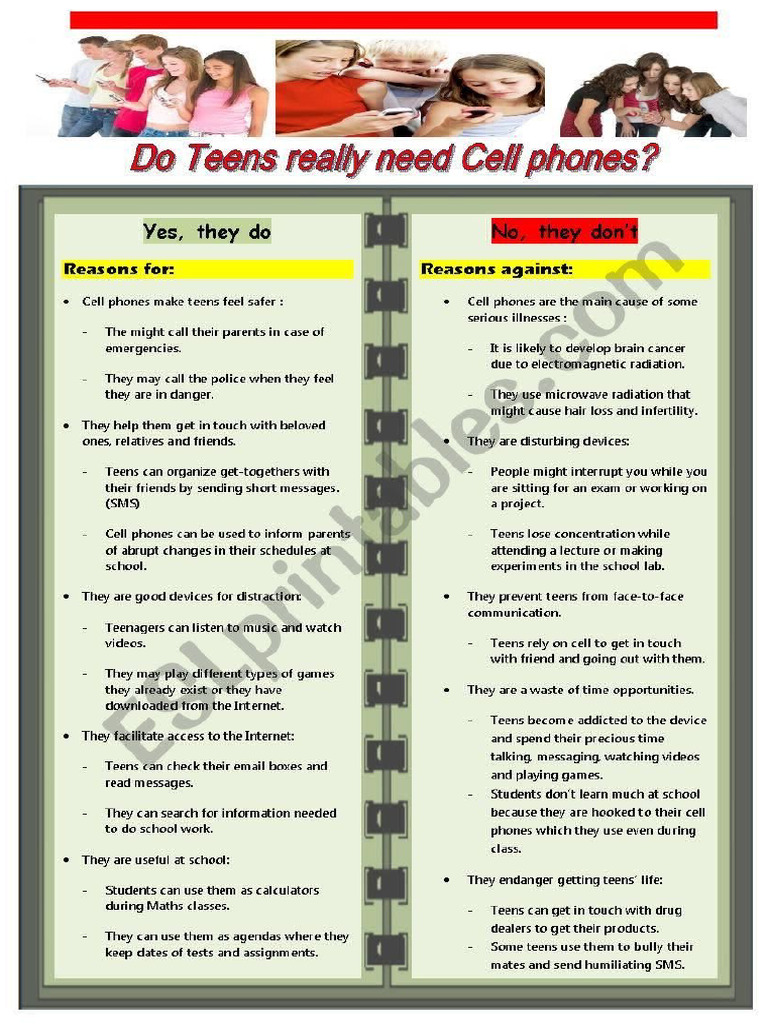 Do Teens Really Need Cell Phones | PDF