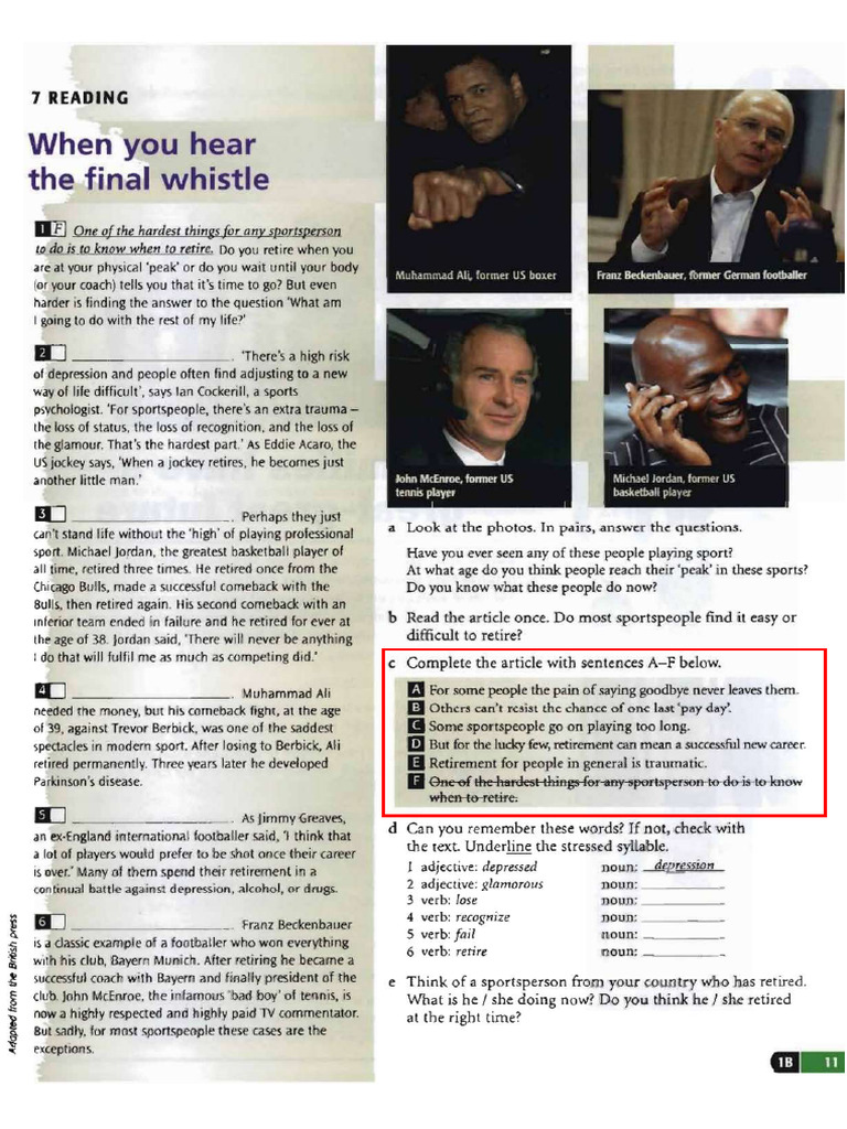 When You Hear The Final Whistle - Reading | PDF