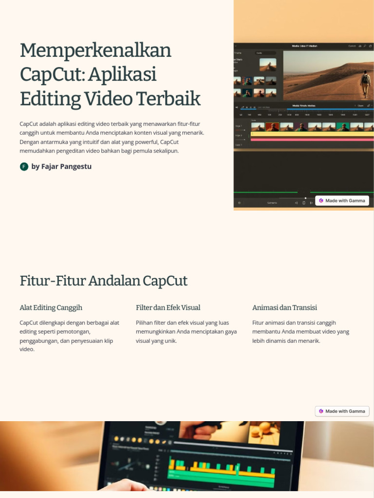 Memperkenalkan CapCut Aplikasi Editing Video Terbaik | PDF