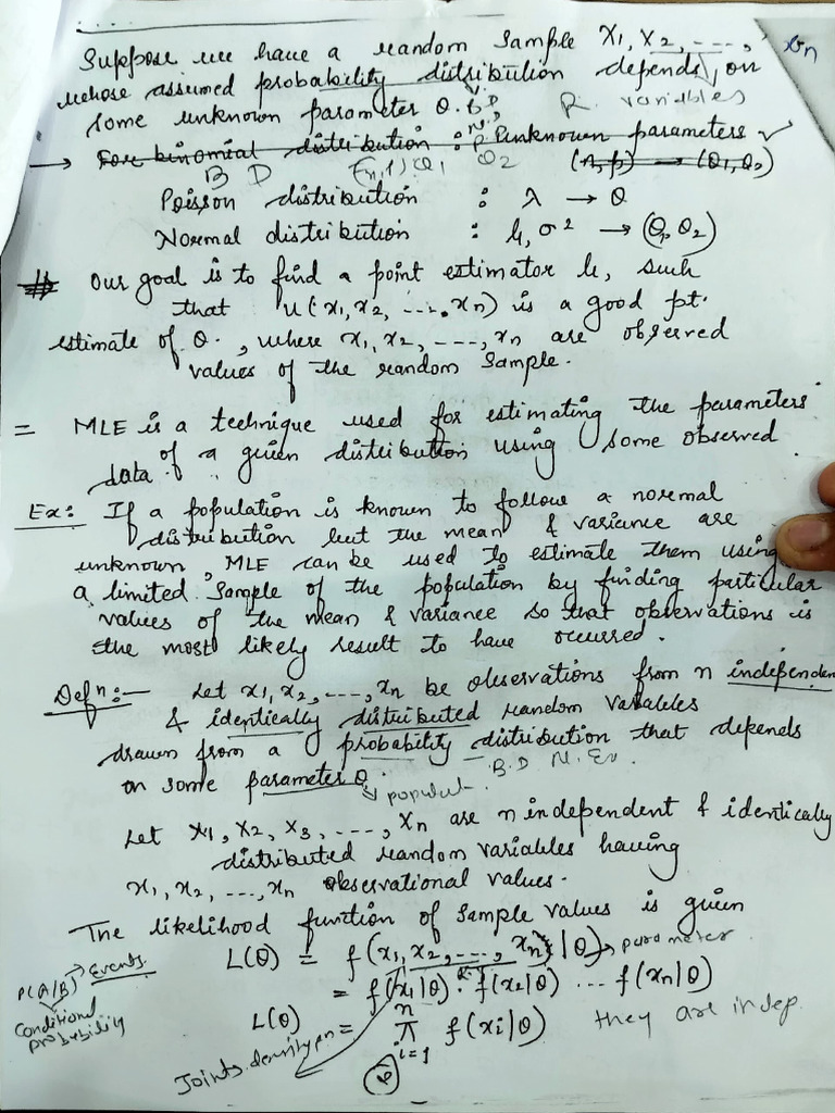 Maxima Likelihood Estimation | PDF | Statistical Models | Statistical Inference