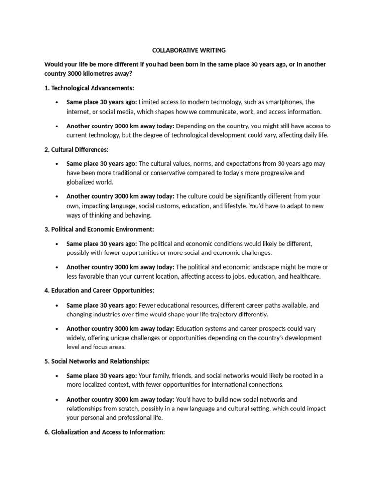 COLLABORATIVE WRITING | PDF | Social Media | Popular Culture & Media Studies