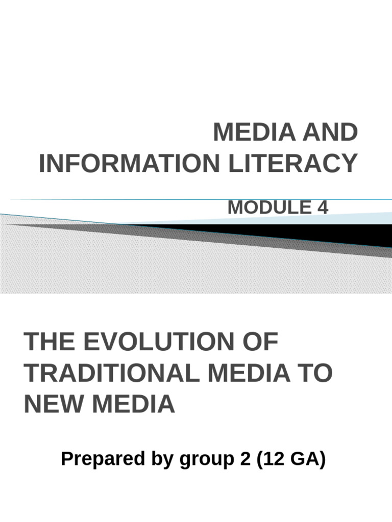 The Evolution of Traditional Media To New Media-1 | PDF | Information ...