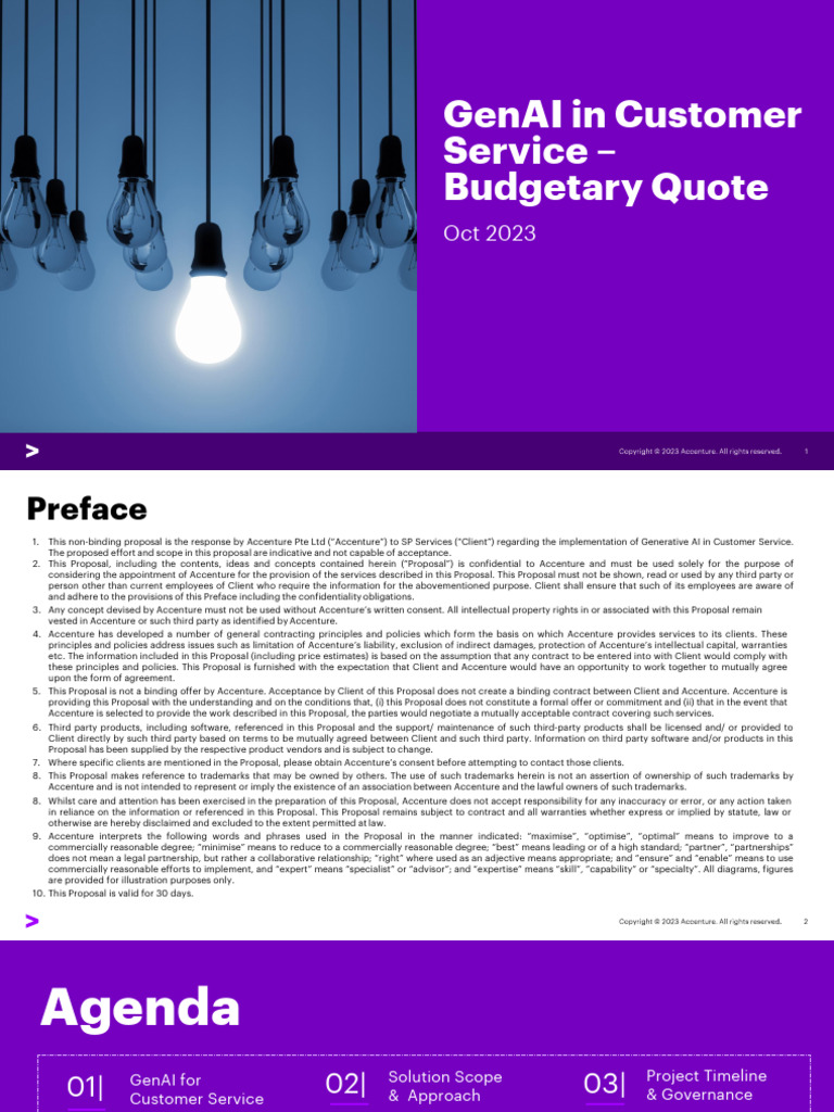 GenAI in Customer Service Proposal v2 - Client | PDF | Microsoft Azure ...