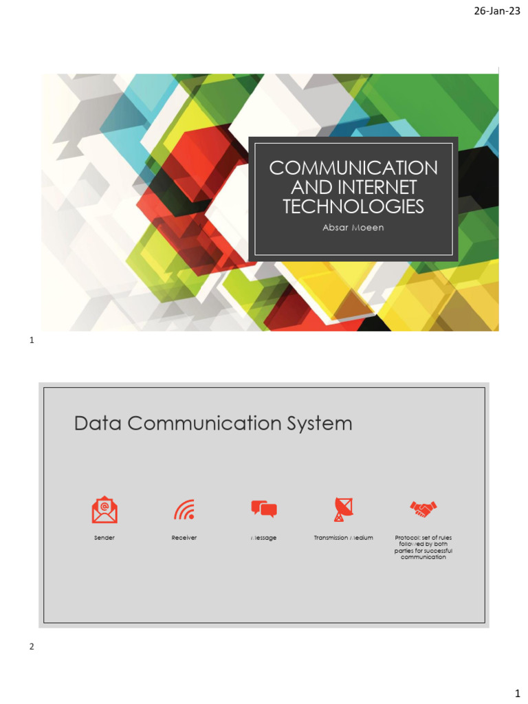 Communication and Internet Technologies A-1 | PDF | World Wide Web ...