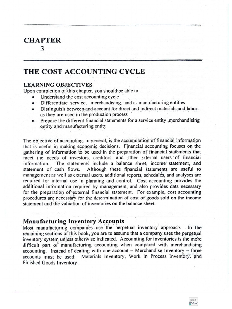 C3 - AIS212 - The Cost Acctg Cycle | PDF