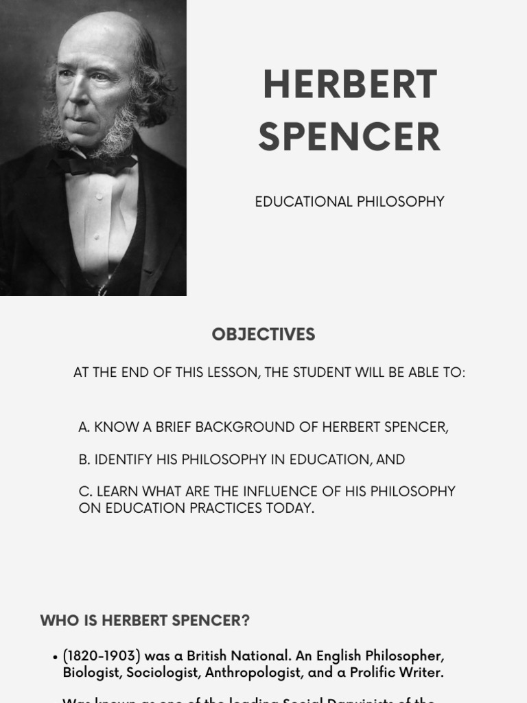 herbert spencer | PDF | Utilitarianism | Teachers