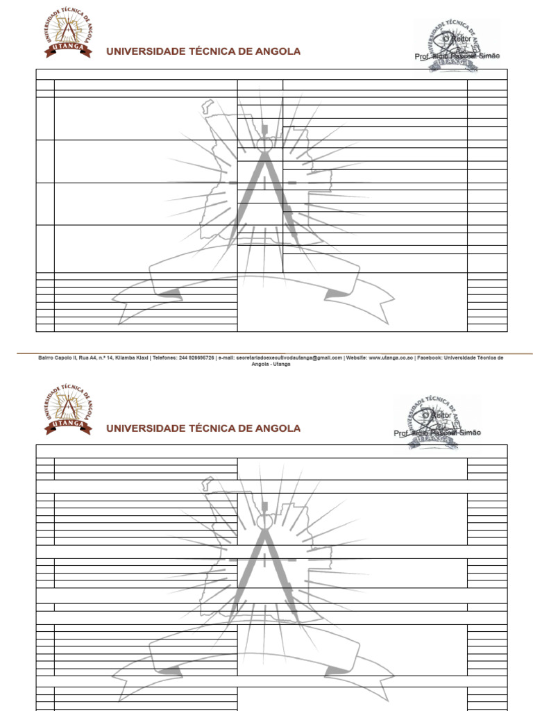 Tabela de Propinas, Taxas e Emolumentos Da Utanga | PDF | Pós-graduação ...