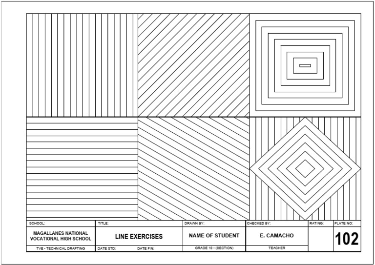 Line Exercises | PDF