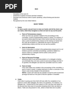 Model UN Motions and Procedures Guide | PDF | Government | Meetings