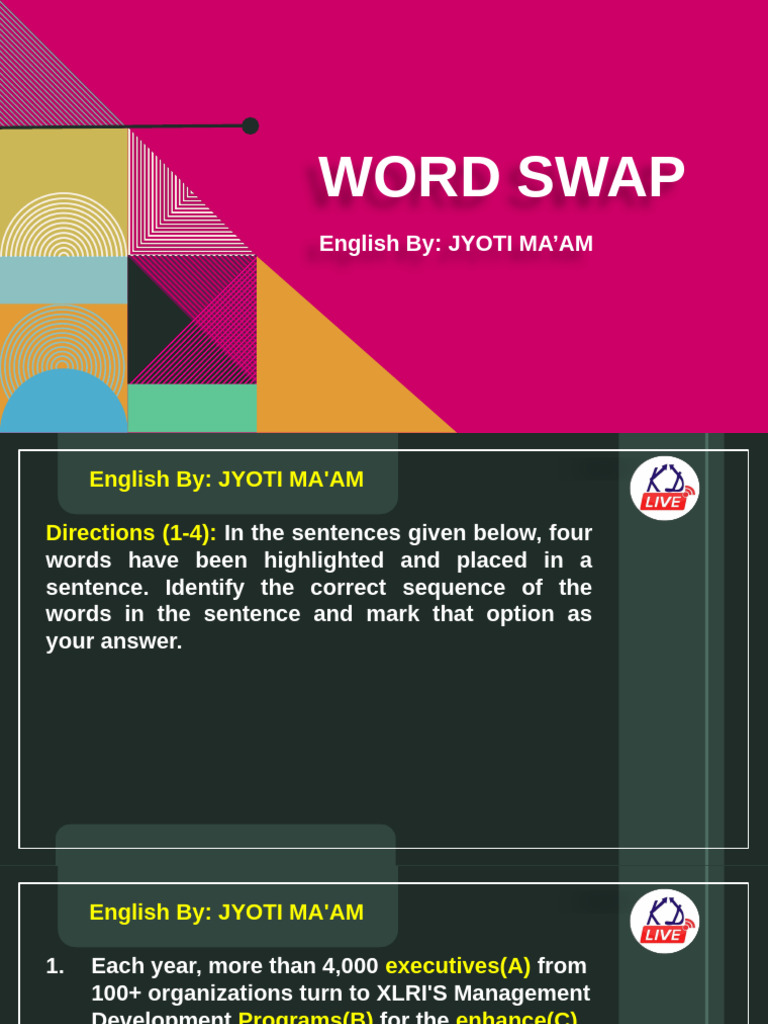 Word Swap | PDF