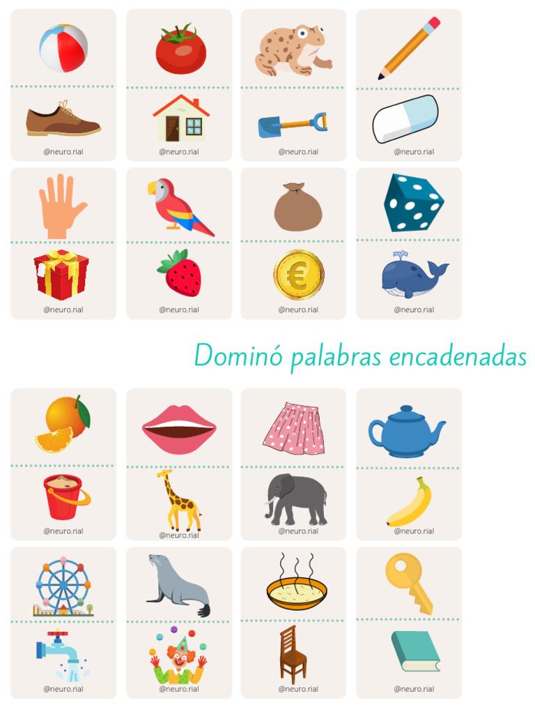 Palabras Encadenadas Dominó | PDF