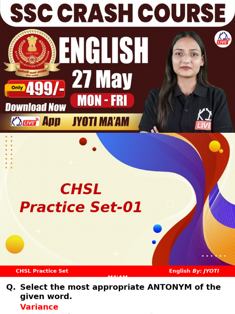 CHSL Practice Set-01 | PDF | Trees