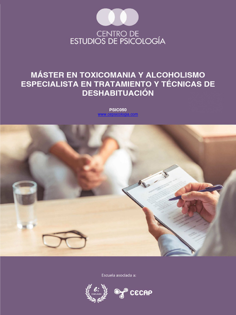 Máster en Toxicomanía y Alcoholismo | PDF | La dependencia de ...