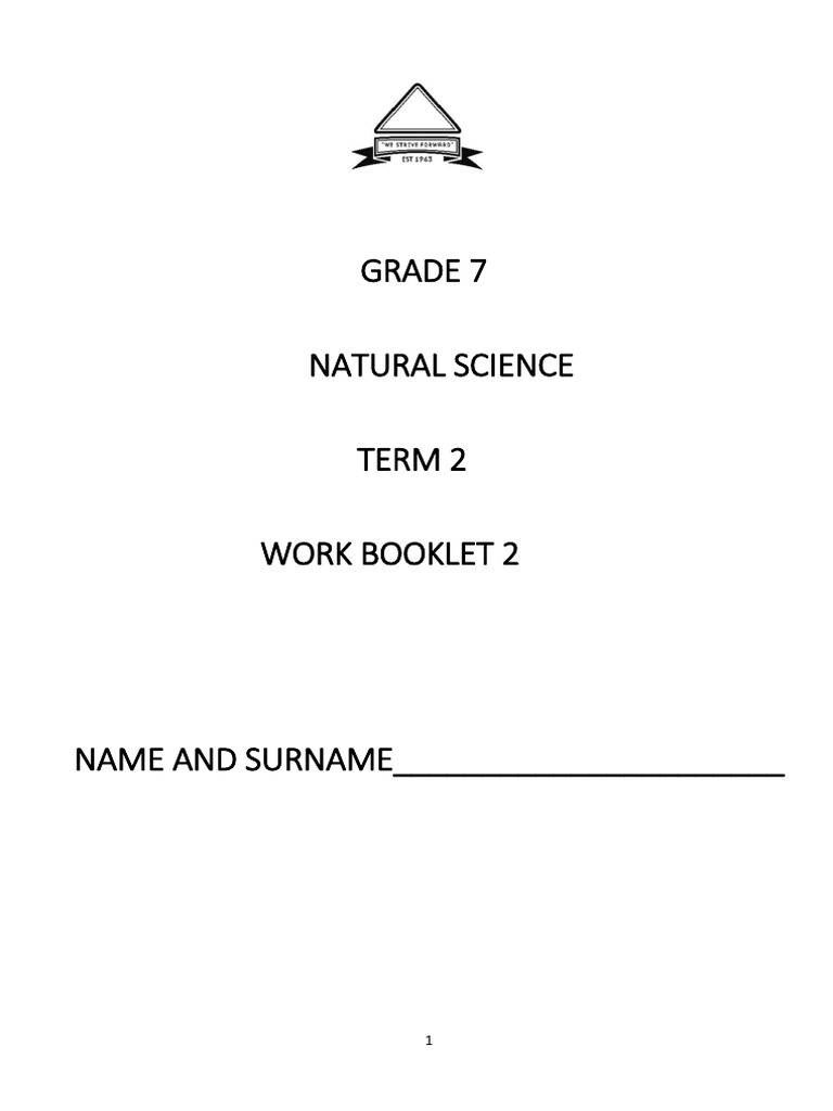 Grade 7 Natural Science Term 2 No 2 | PDF | Electrical Conductor ...