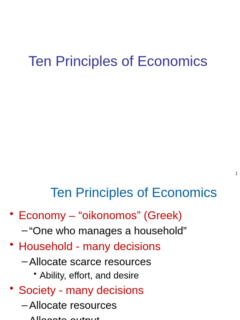 Microeconomics Mankiw Slides Chapters 1,2,3,4,5,6,7,8,10,11,12,13,21,22 ...
